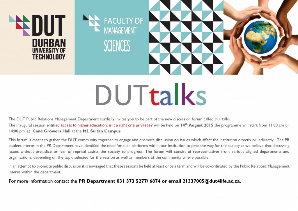 DUT Talks Invitation