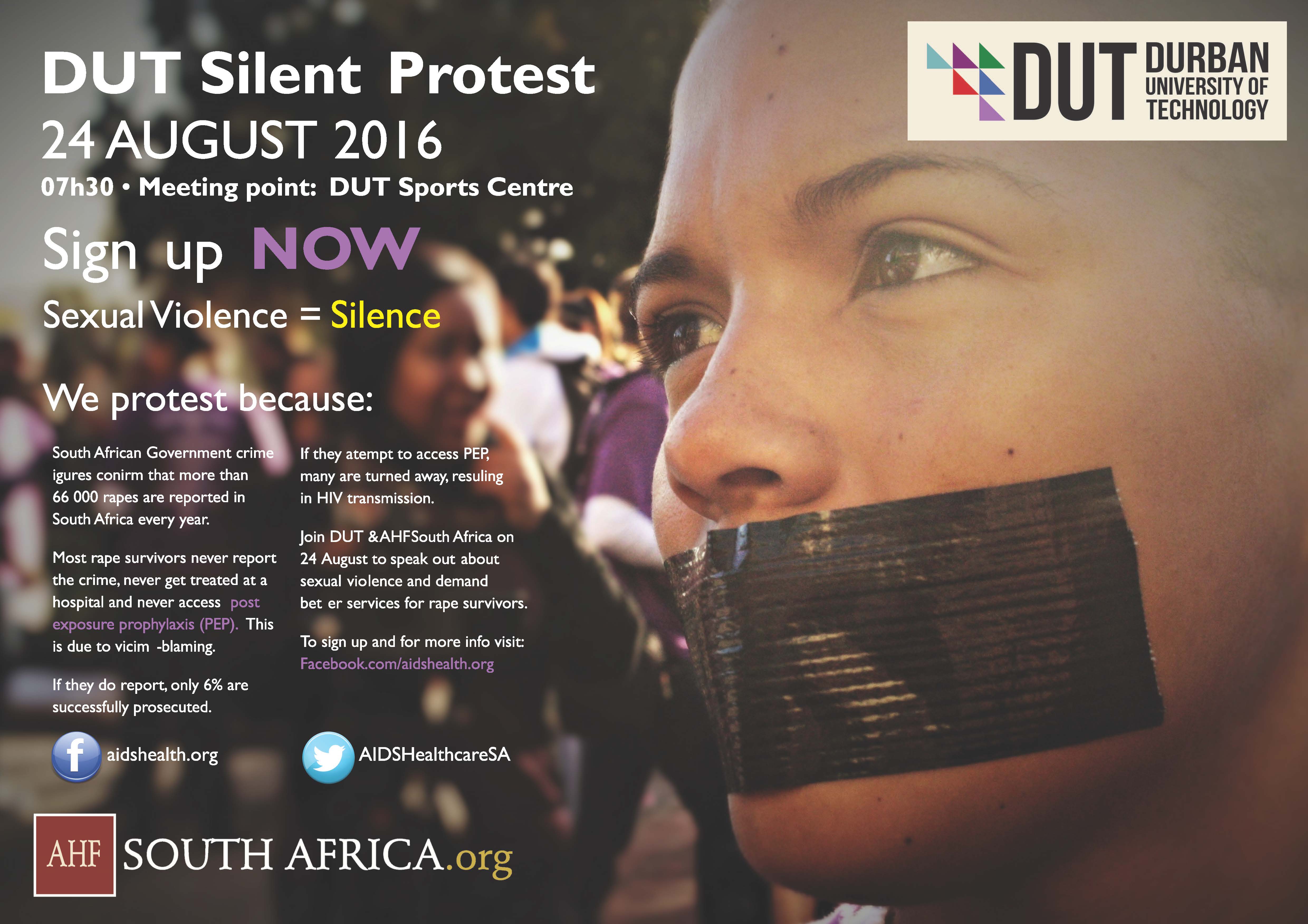 Invitation to participate in the DUT Silent Protest